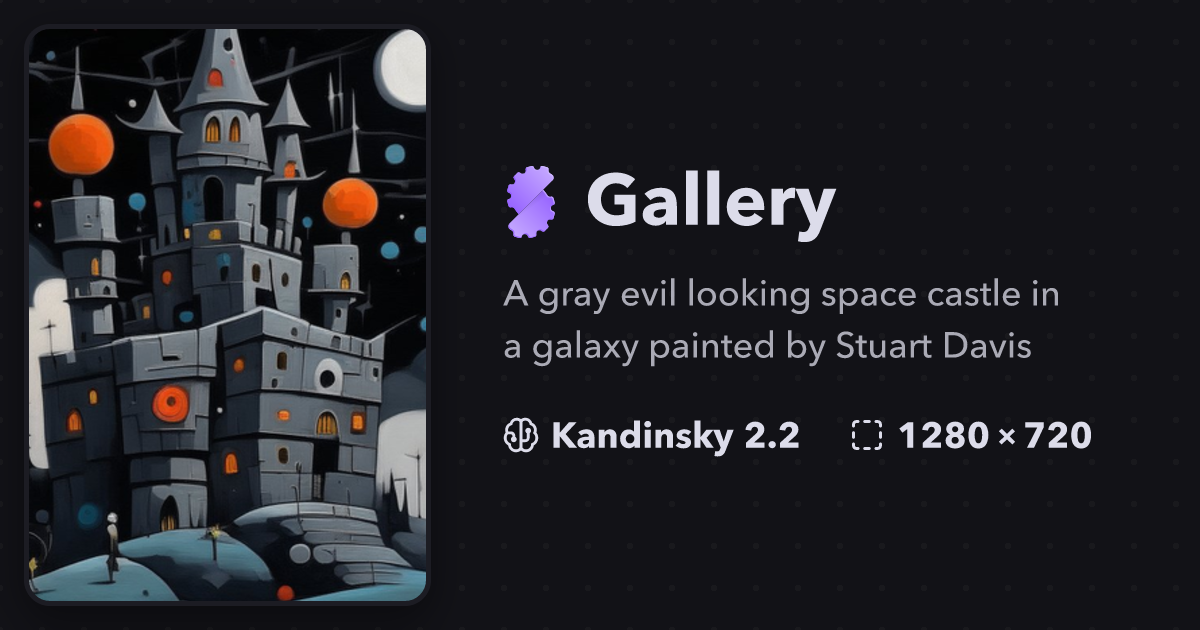 "A gray evil looking space castle in a..." | Gallery | Stablecog