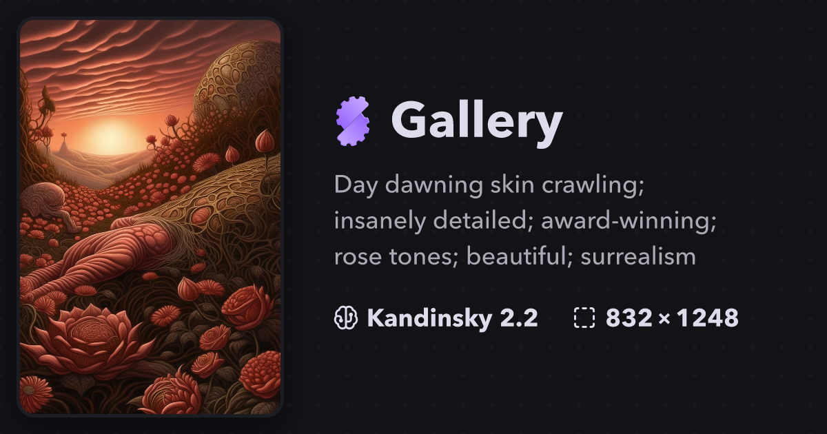 "Day dawning skin crawling; insanely d..." | Gallery | Stablecog