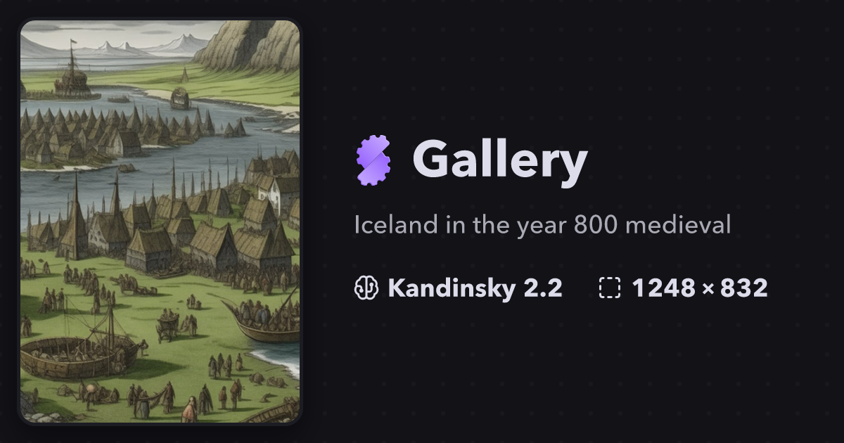 "Iceland in the year 800 medieval" | Gallery | Stablecog