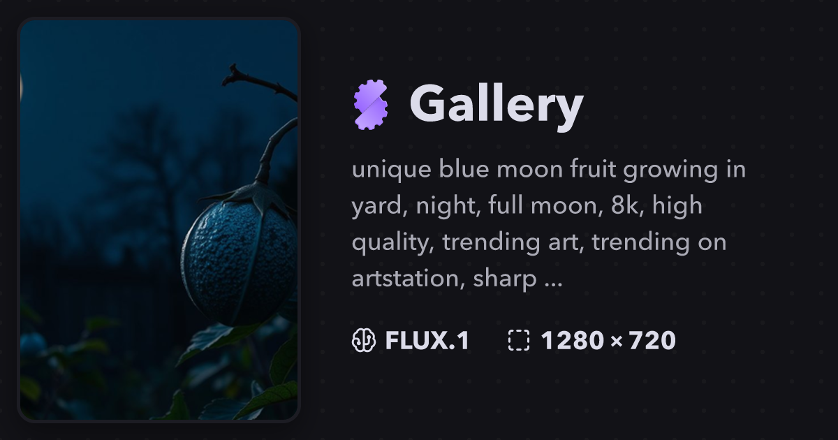 "unique blue moon fruit growing in yar..." | Gallery | Stablecog