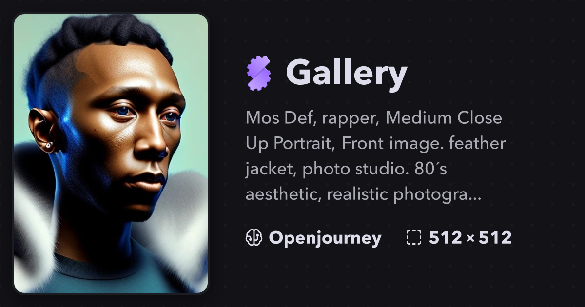"Mos Def, rapper, Medium Close Up Port..." | Gallery | Stablecog