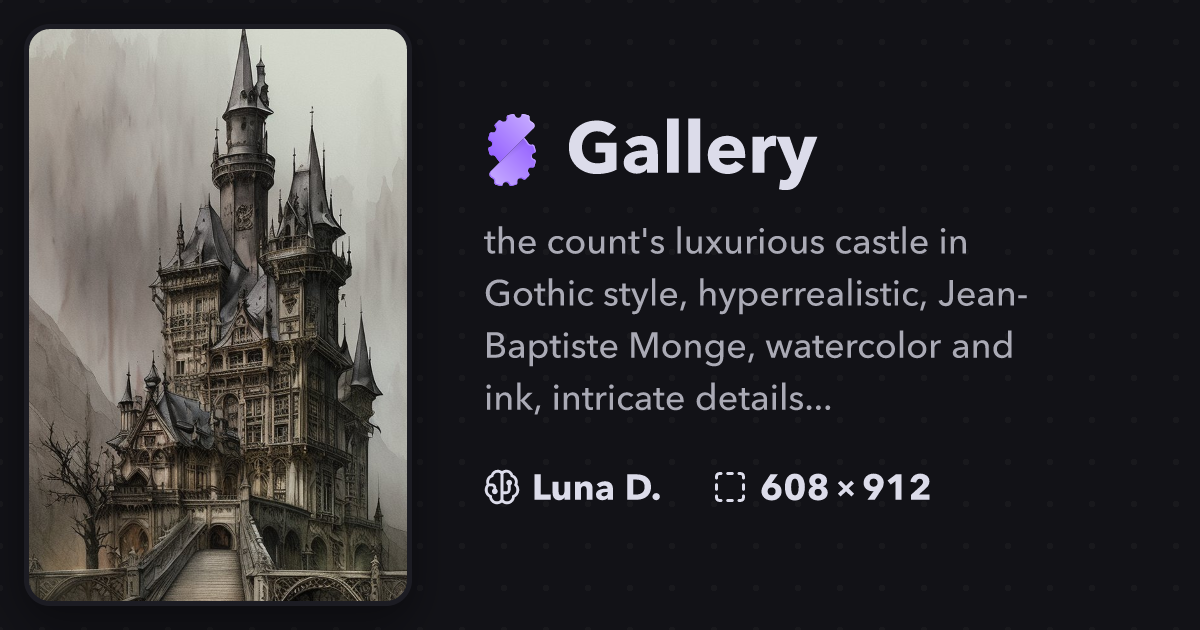 "the count's luxurious castle in Gothi..." | Gallery | Stablecog