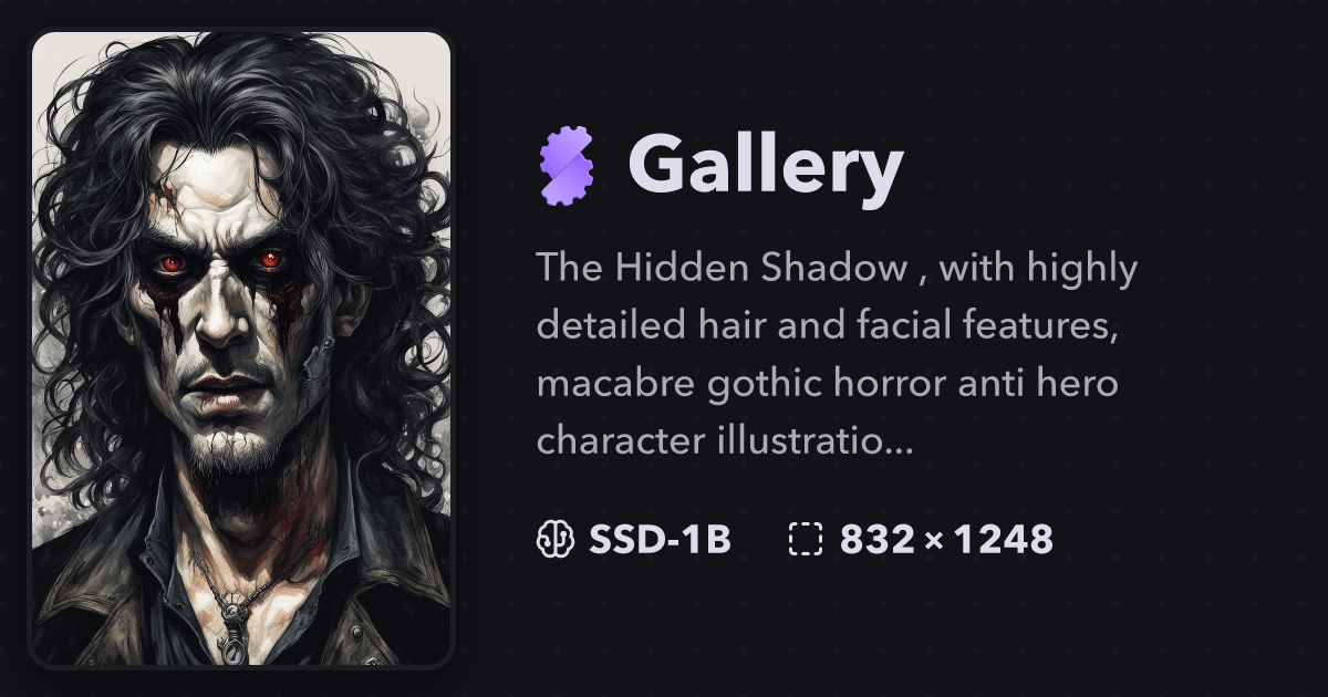 The Hidden Shadow , with highly detailed hair and ... | Gallery