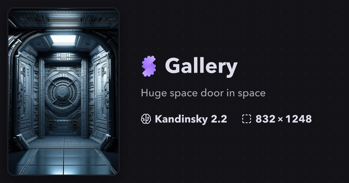 "Huge space door in space" | Gallery | Stablecog