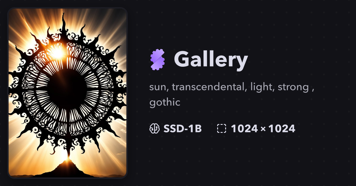 "sun, transcendental, light, strong , ..." | Gallery | Stablecog