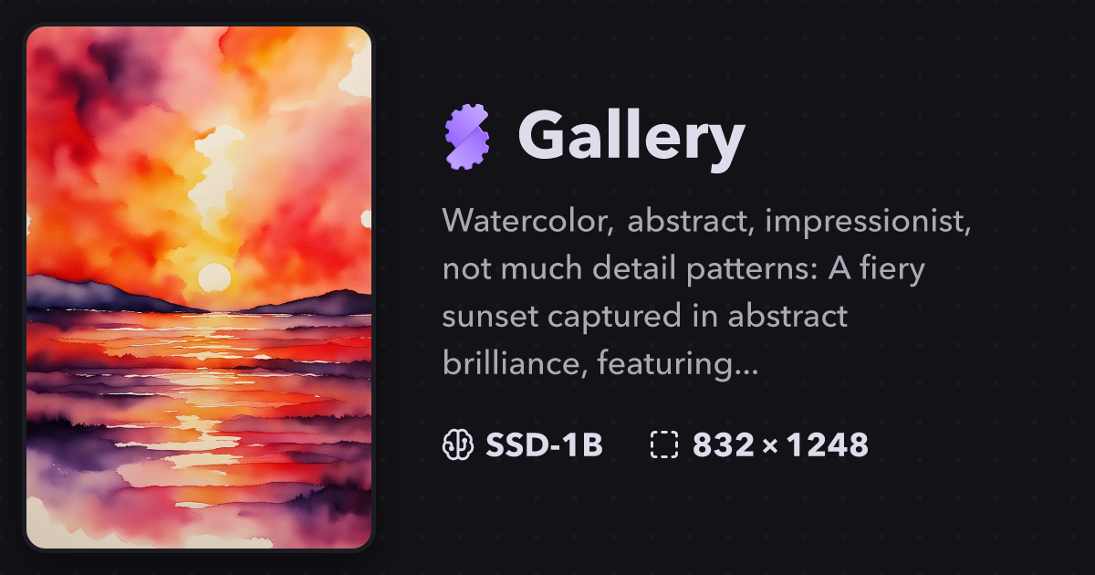 "Watercolor, abstract, impressionist, ..." | Gallery | Stablecog