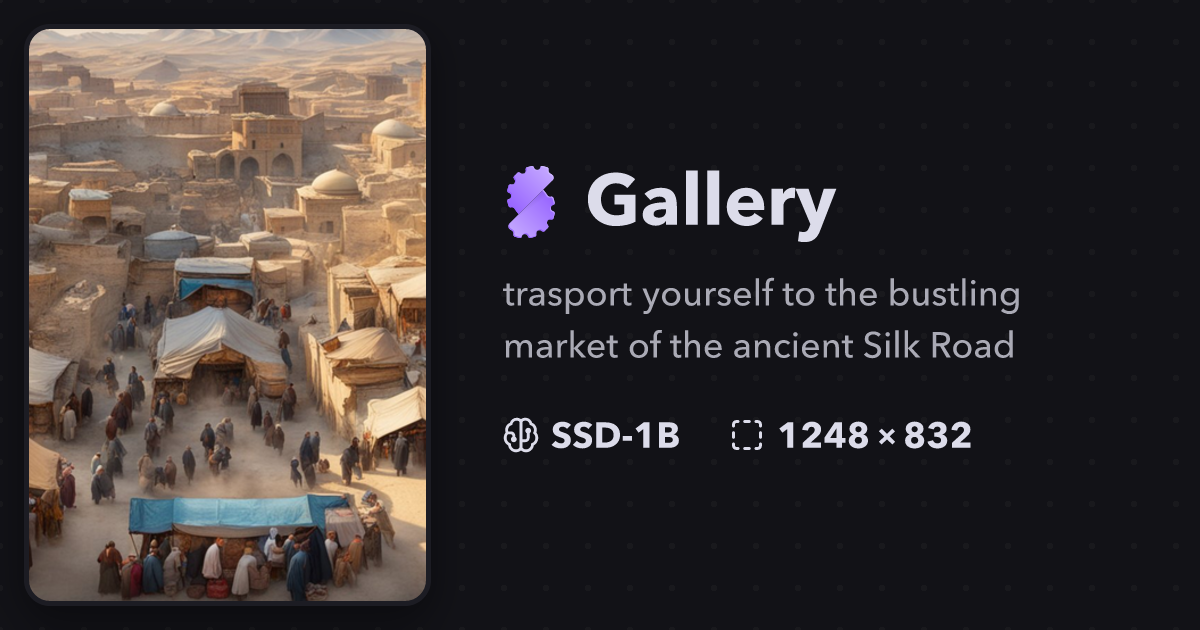 "trasport yourself to the bustling mar..." | Gallery | Stablecog