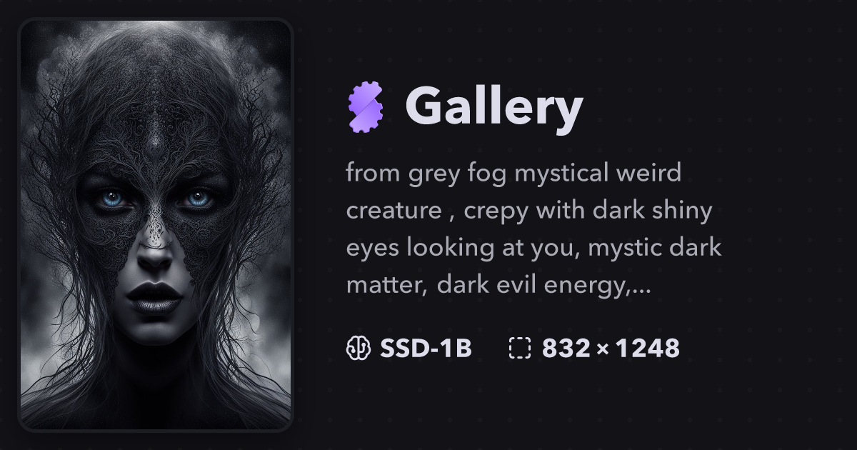 "from grey fog mystical weird creature..." | Gallery | Stablecog