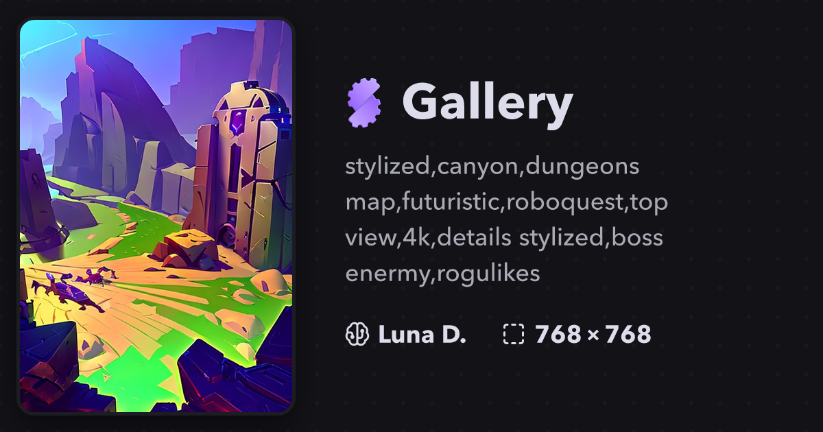 "stylized,canyon,dungeons map,futuristic,..." | Gallery | Stablecog