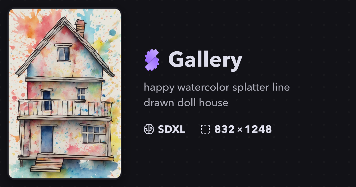 "happy watercolor splatter line drawn ..." | Gallery | Stablecog