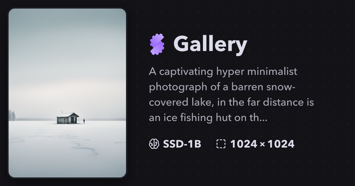 "A captivating hyper minimalist photog..." | Gallery | Stablecog