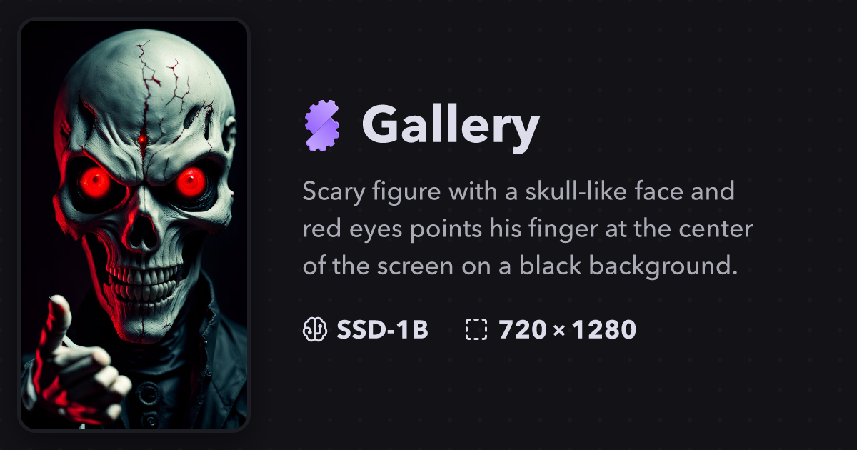 "Scary figure with a skull-like face a..." | Gallery | Stablecog