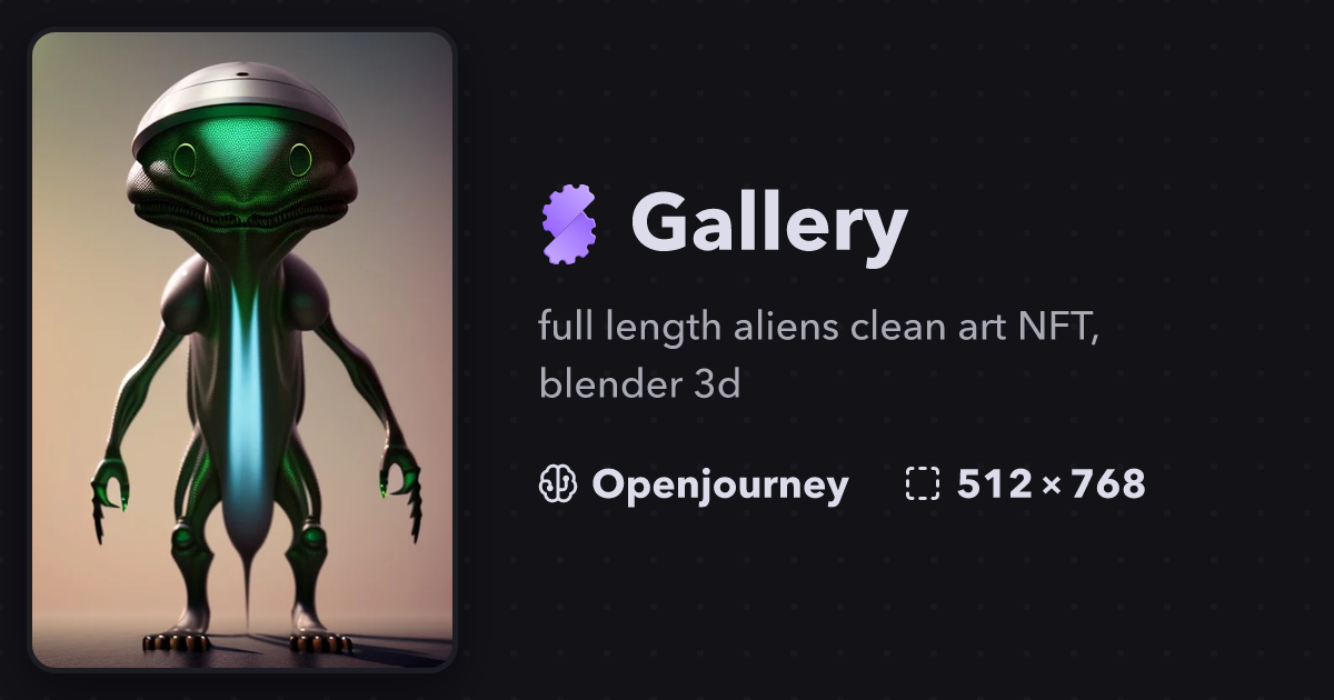 Full length aliens clean art NFT, blender 3d | Gallery