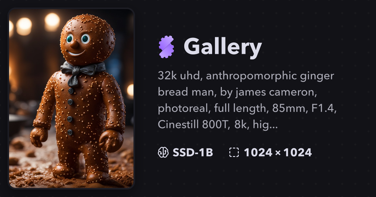 "32k uhd, anthropomorphic ginger bread..." | Gallery | Stablecog