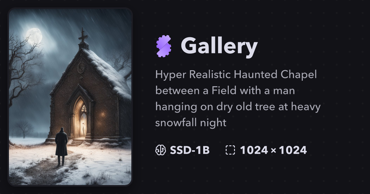 "Hyper Realistic Haunted Chapel betwee..." | Gallery | Stablecog