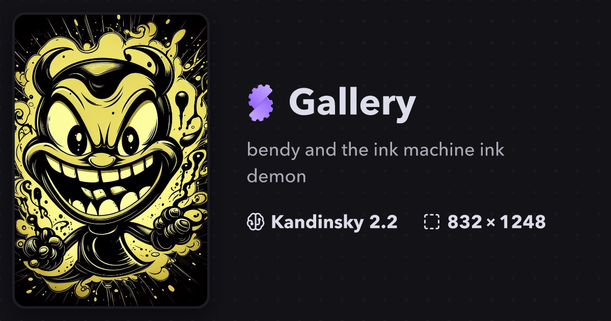 "bendy and the ink machine ink demon" | Gallery | Stablecog
