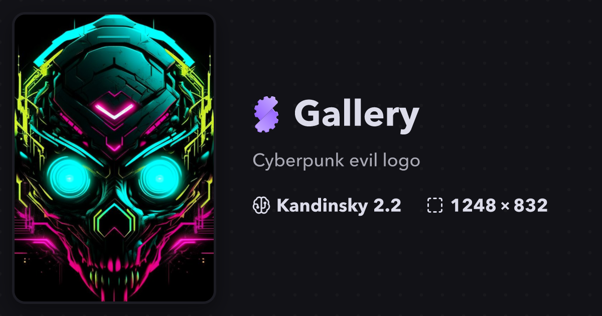 "Cyberpunk evil logo" | Gallery | Stablecog