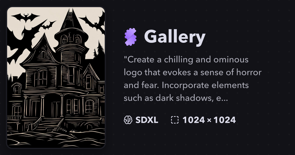 ""Create a chilling and ominous logo t..." | Gallery | Stablecog