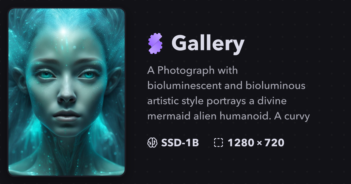 "A Photograph with bioluminescent and ..." | Gallery | Stablecog
