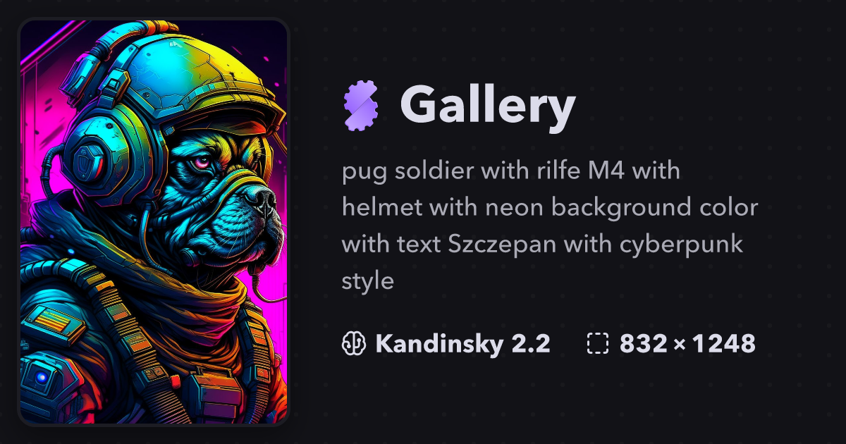 "pug soldier with rilfe M4 with helmet..." | Gallery | Stablecog