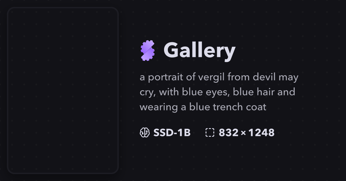 "a portrait of vergil from devil may c..." | Gallery | Stablecog