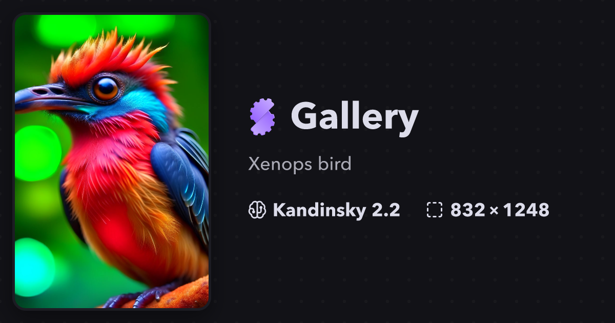 "Xenops bird" | Gallery | Stablecog