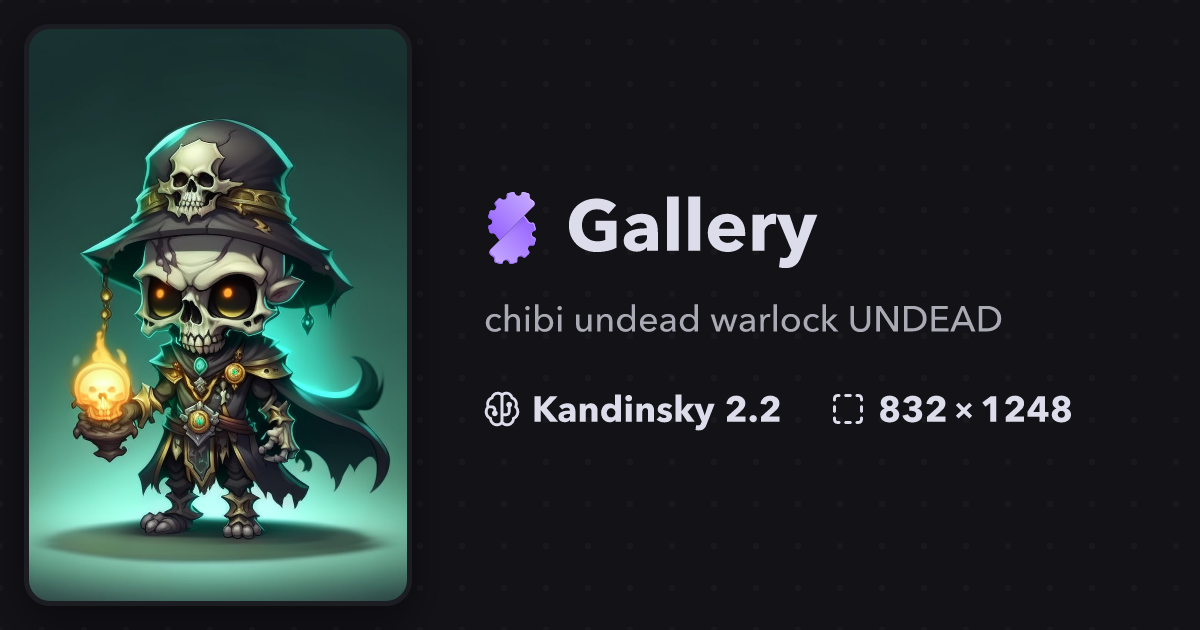"chibi undead warlock UNDEAD" | Gallery | Stablecog