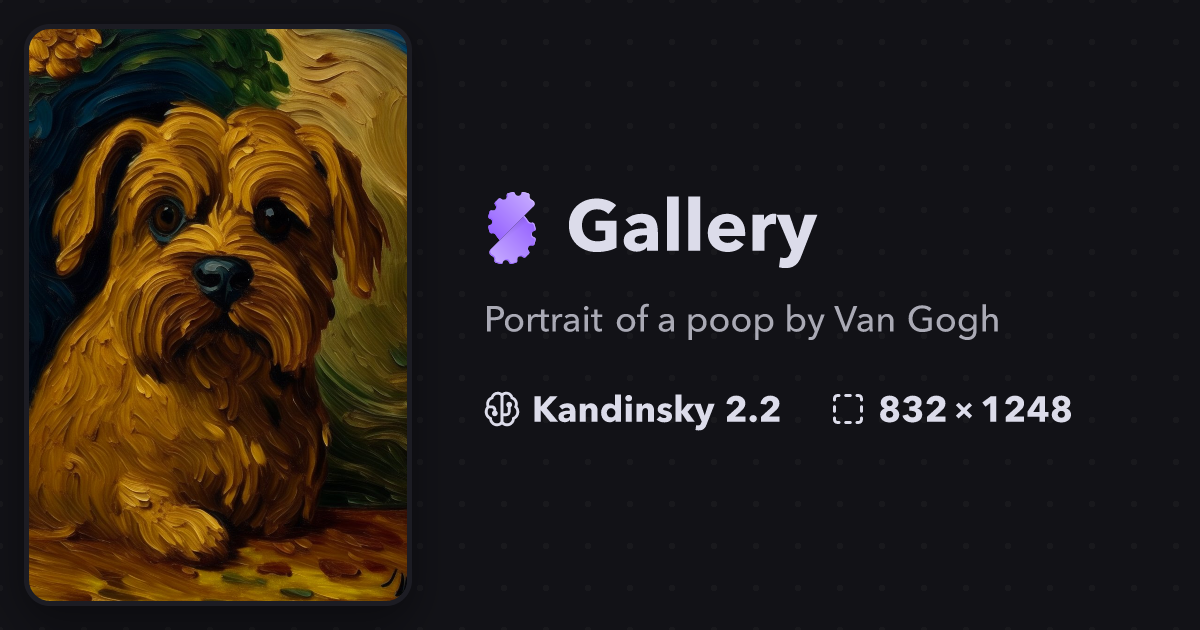"Portrait of a poop by Van Gogh" | Gallery | Stablecog