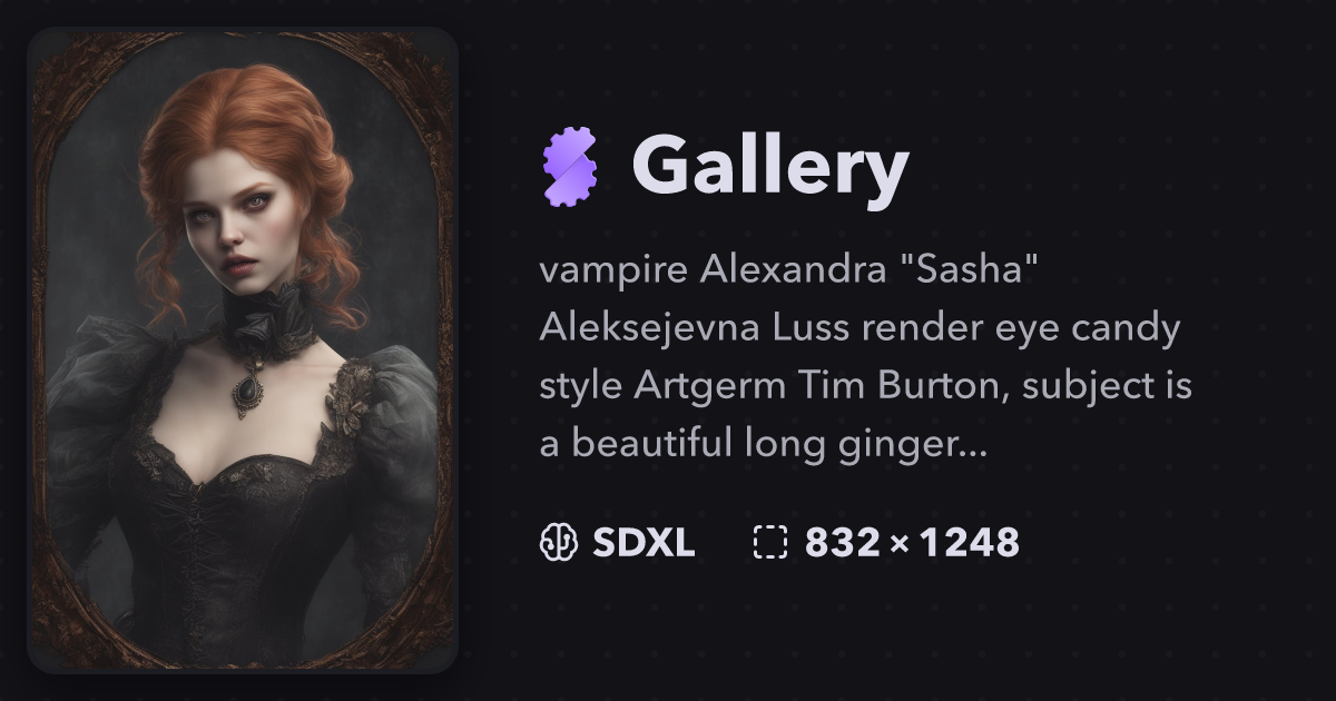 "vampire Alexandra "Sasha" Aleksejevna..." | Gallery | Stablecog