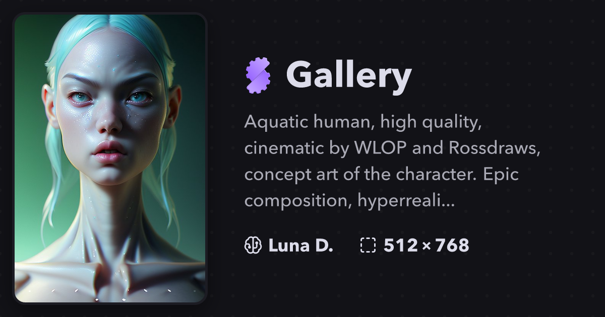 "Aquatic human, high quality, cinemati..." | Gallery | Stablecog