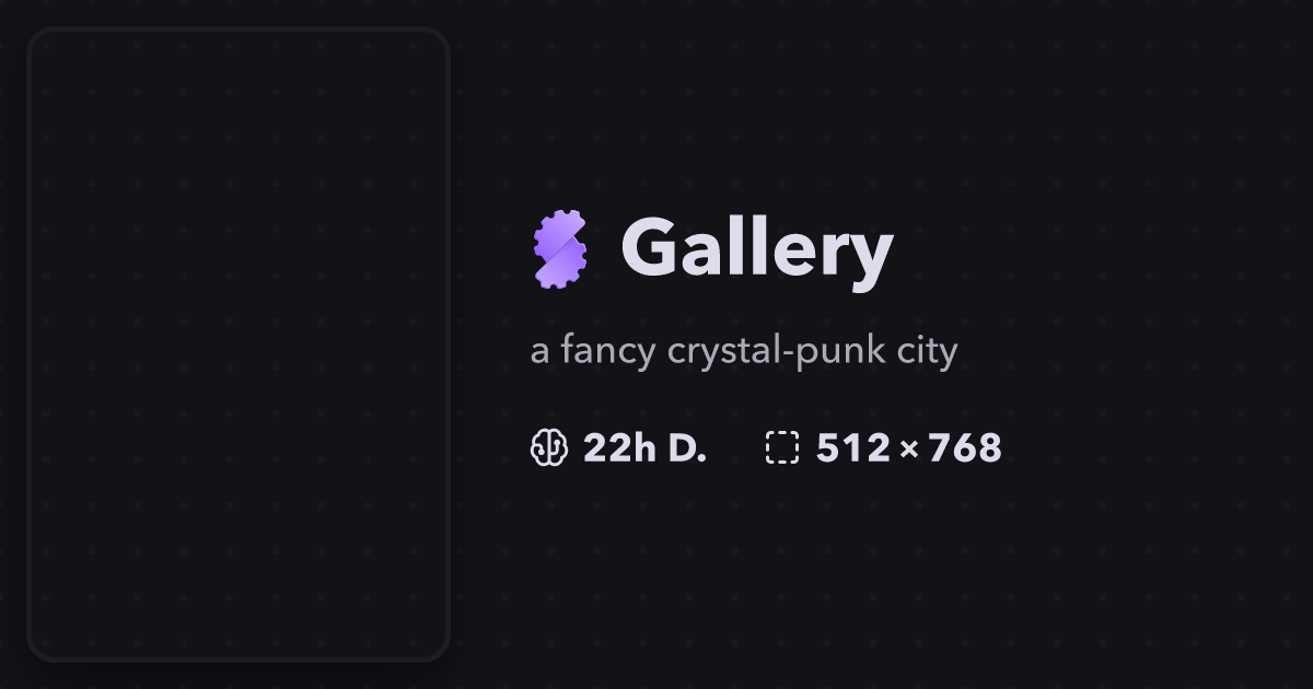 "a fancy crystal-punk city" | Gallery | Stablecog