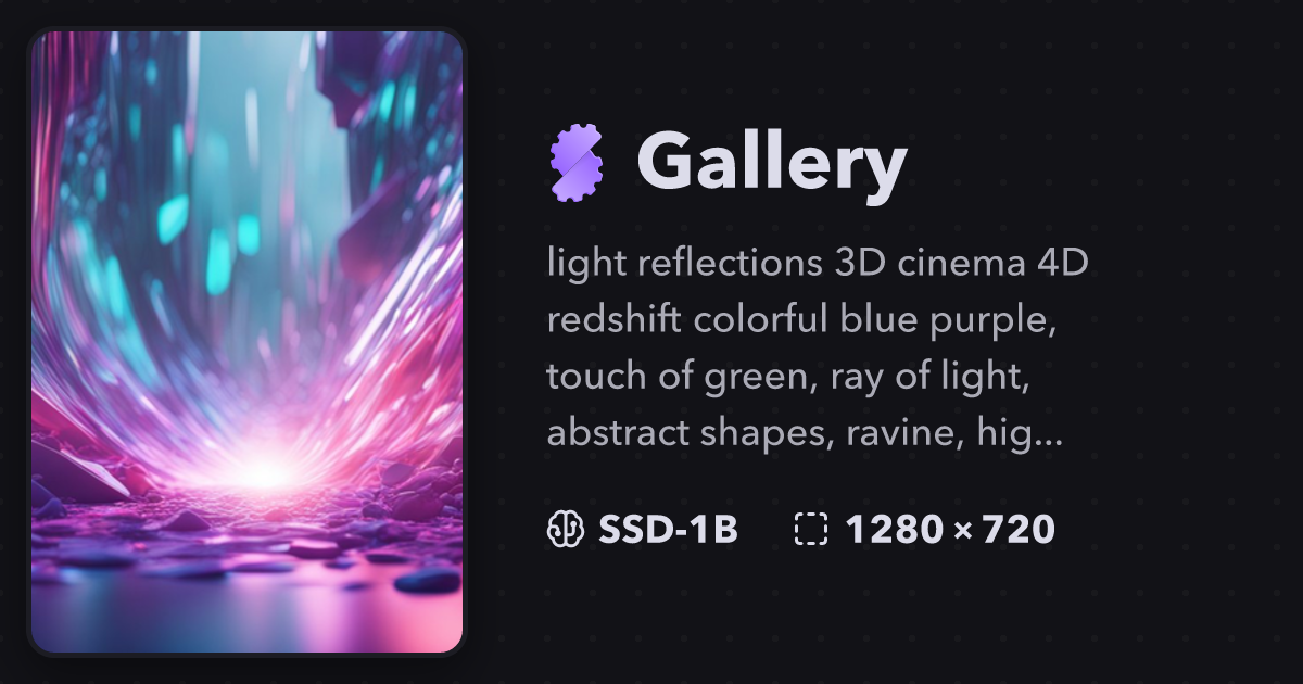 "light reflections 3D cinema 4D redshi..." | Gallery | Stablecog