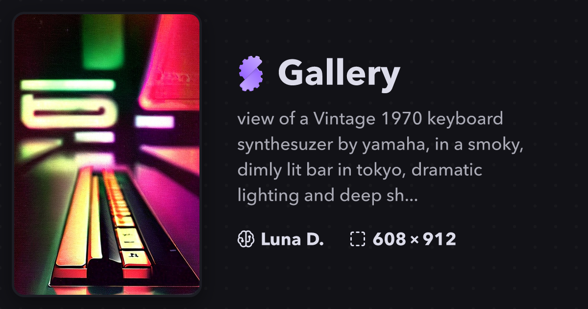 "view of a Vintage 1970 keyboard synth..." | Gallery | Stablecog