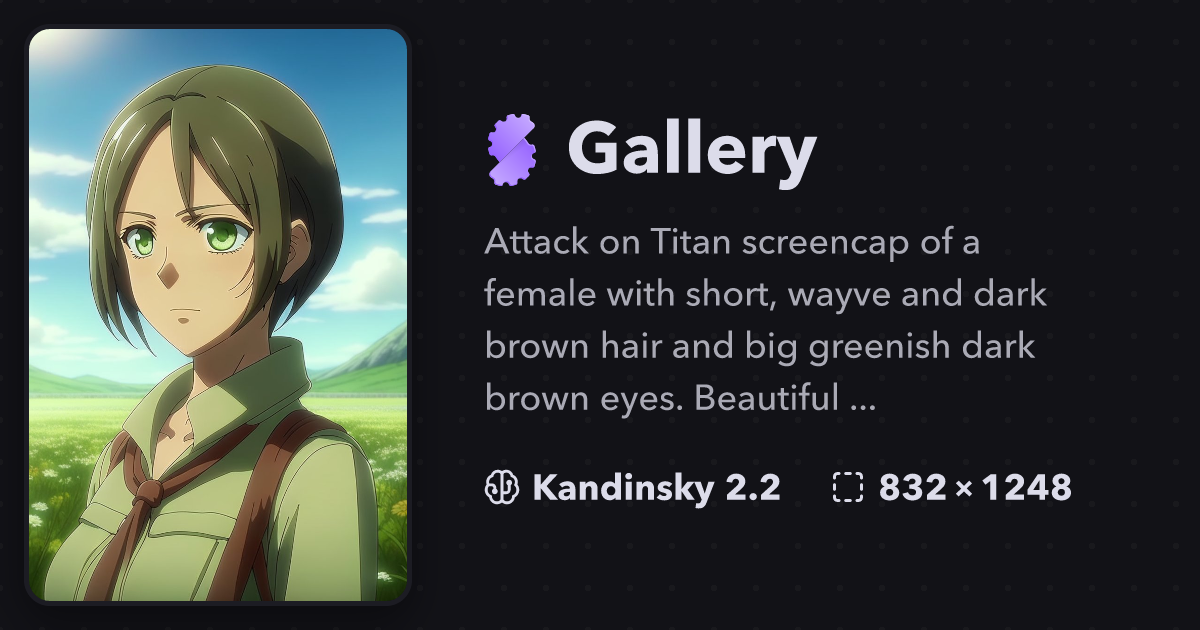 "Attack on Titan screencap of a female..." | Gallery | Stablecog