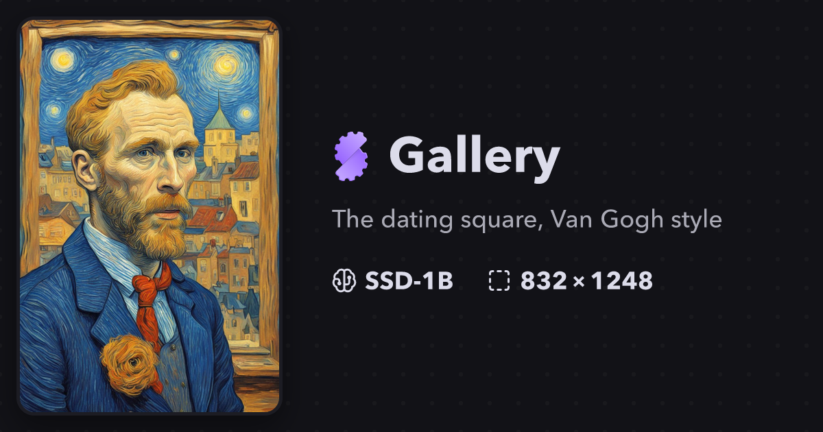 "The dating square, Van Gogh style" | Gallery | Stablecog
