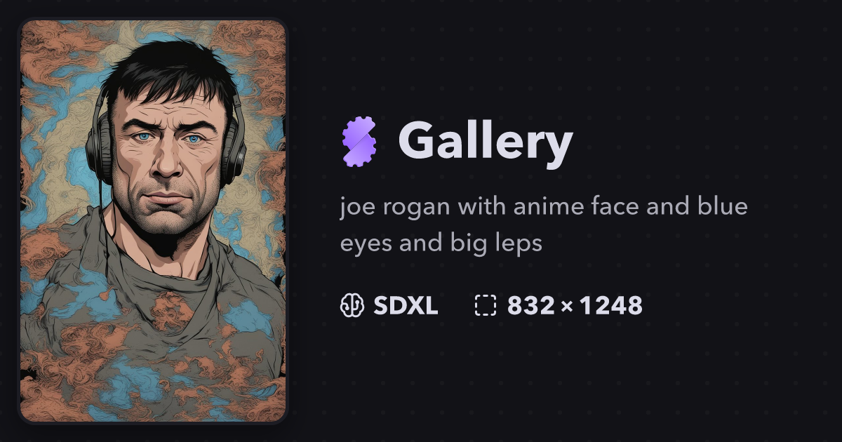 "joe rogan with anime face and blue ey..." | Gallery | Stablecog