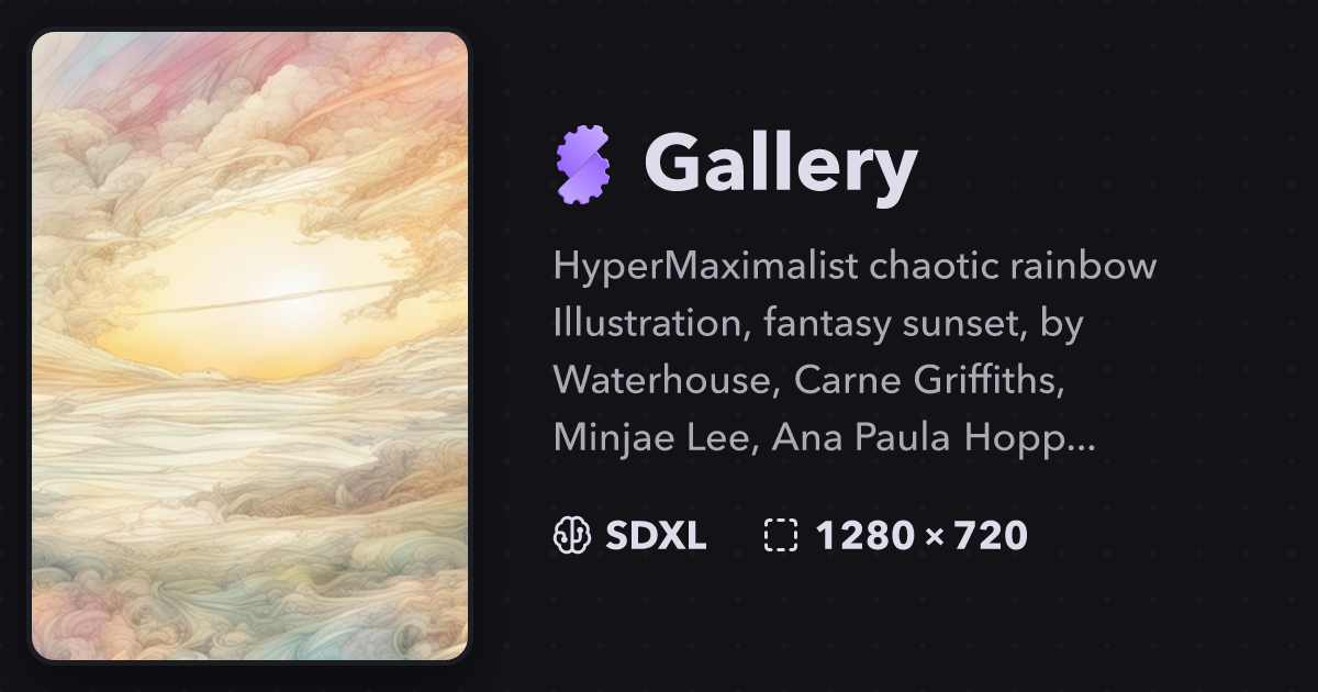 "HyperMaximalist chaotic rainbow Illus..." | Gallery | Stablecog