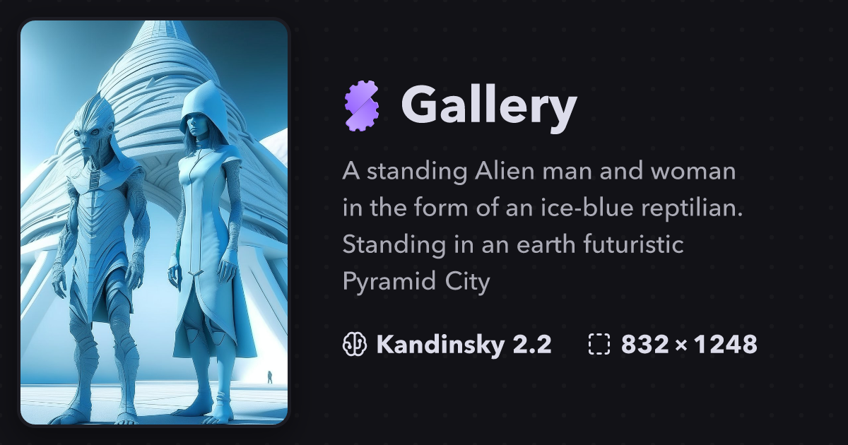 "A standing Alien man and woman in the..." | Gallery | Stablecog