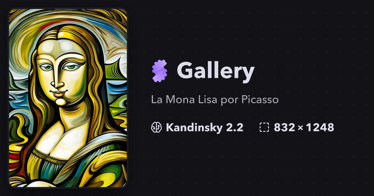 "La Mona Lisa por Picasso" | Gallery | Stablecog