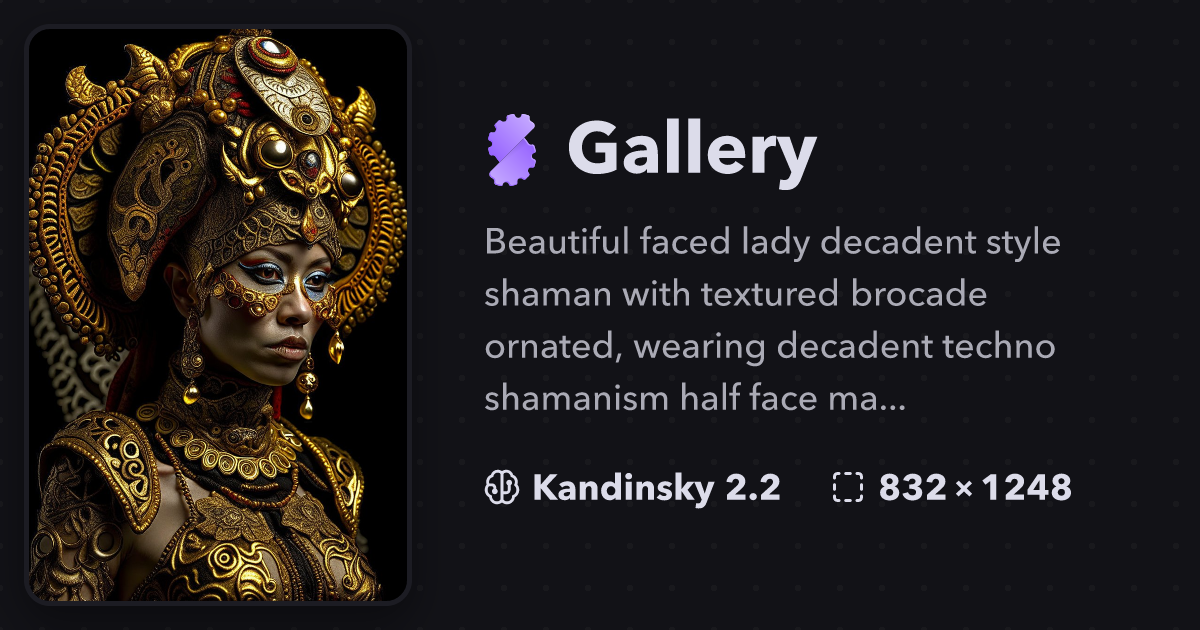 "Beautiful faced lady decadent style s..." | Gallery | Stablecog