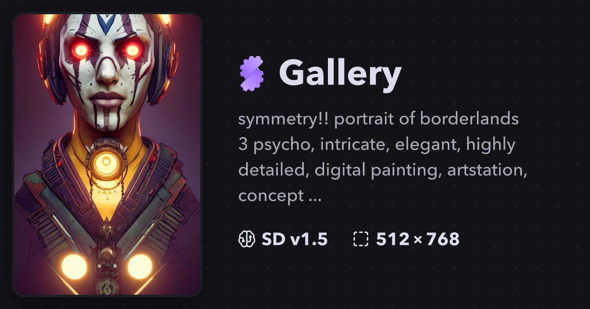 "symmetry!! portrait of borderlands 3 ..." | Gallery | Stablecog