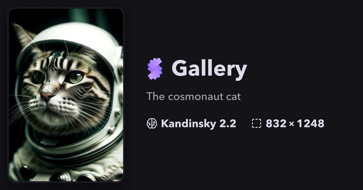 "The cosmonaut cat" | Gallery | Stablecog