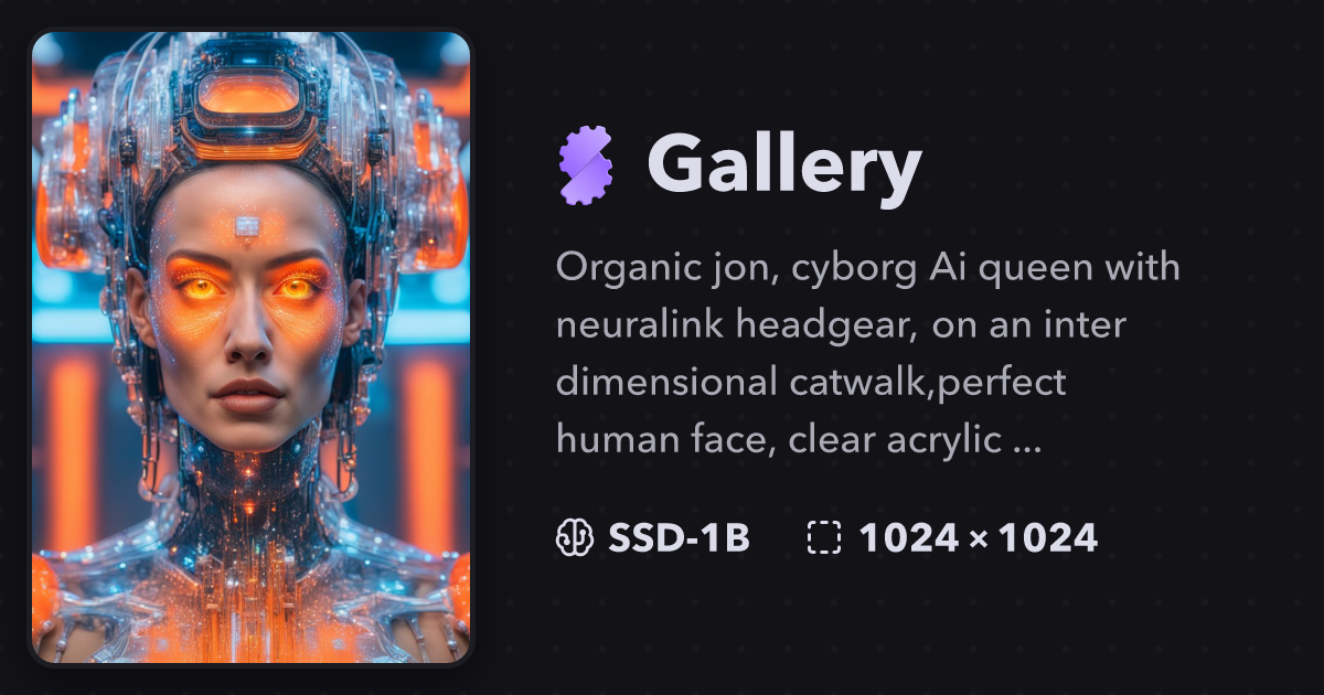 "Organic jon, cyborg Ai queen with neu..." | Gallery | Stablecog