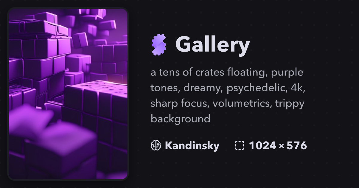 "a tens of crates floating, purple ton..." | Gallery | Stablecog