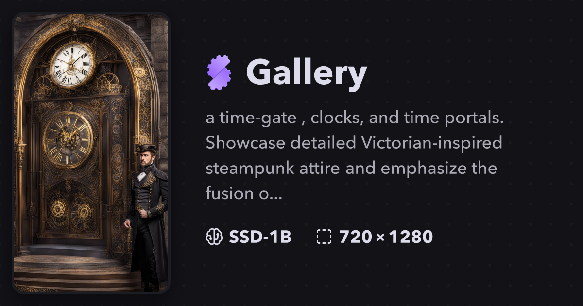 "a time-gate , clocks, and time portal..." | Gallery | Stablecog