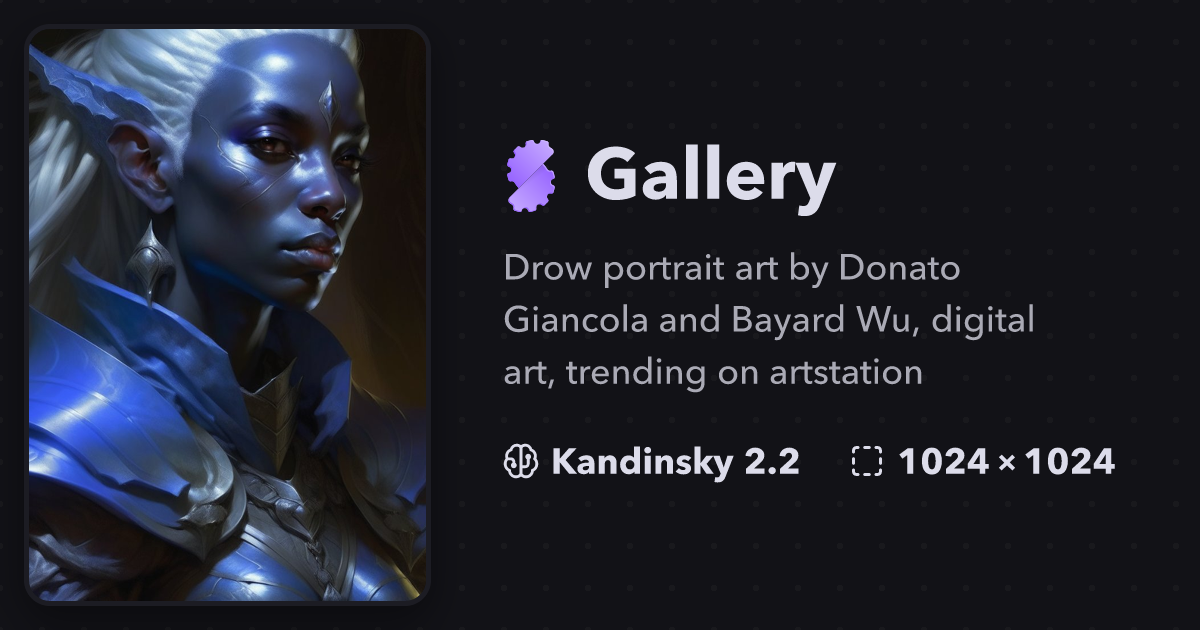 "Drow portrait art by Donato Giancola ..." | Gallery | Stablecog