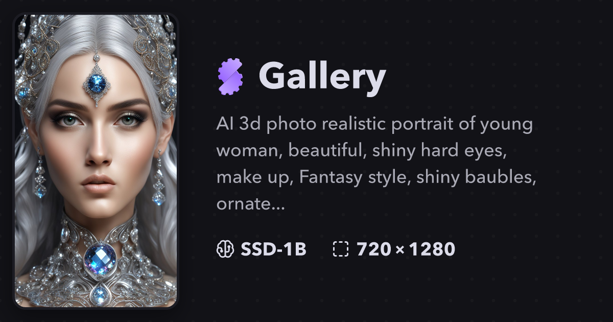 "AI 3d photo realistic portrait of you..." | Gallery | Stablecog