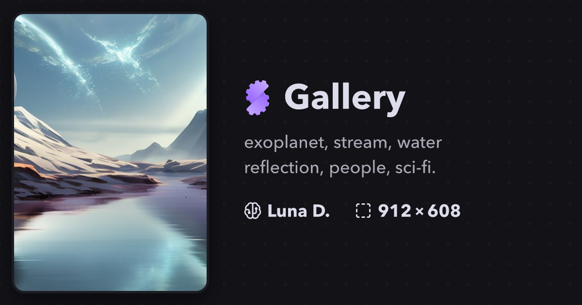 "exoplanet, stream, water reflection, ..." | Gallery | Stablecog