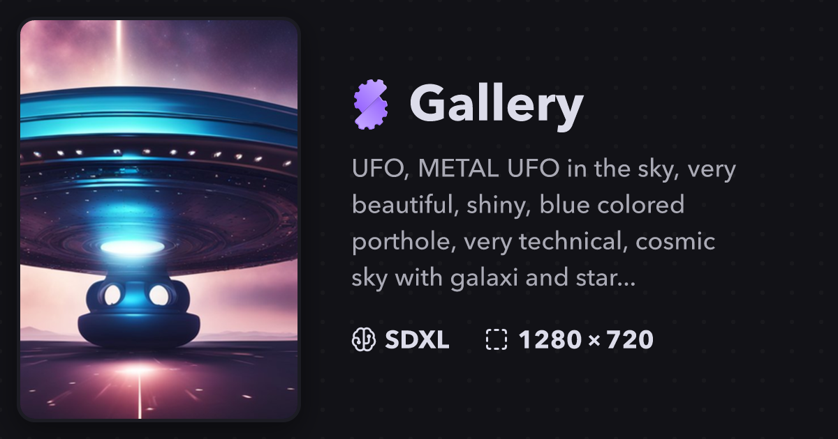 "UFO, METAL UFO in the sky, very beaut..." | Gallery | Stablecog