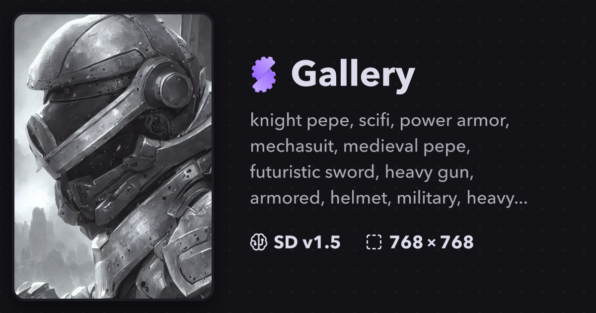 "knight pepe, scifi, power armor, mech..." | Gallery | Stablecog